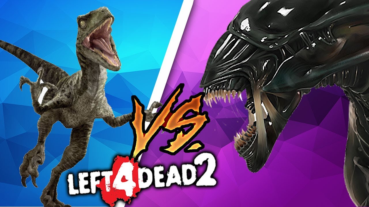 Raptors Vs Aliens Xenomorphs (Left 4 Dead 2 Zombies) - YouTube