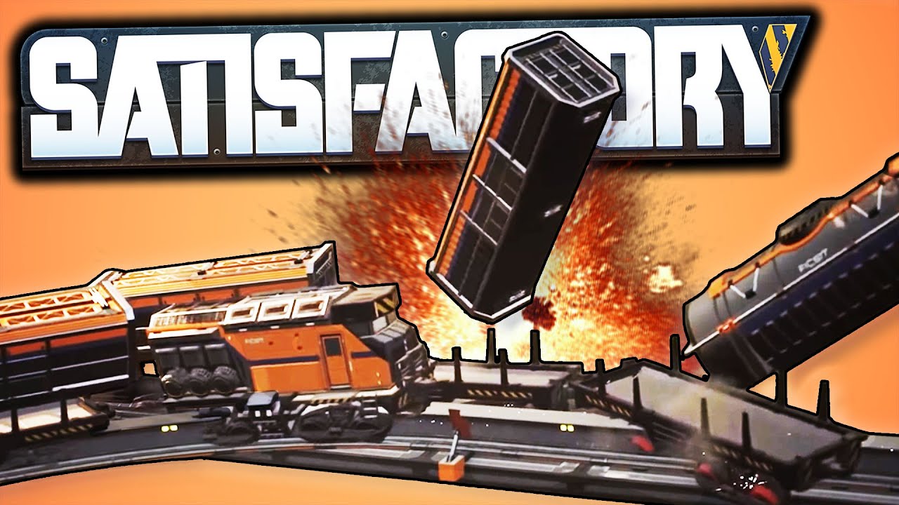 Train Signals, Collision, and DERAILMENT?! - Satisfactory Update 5 ...