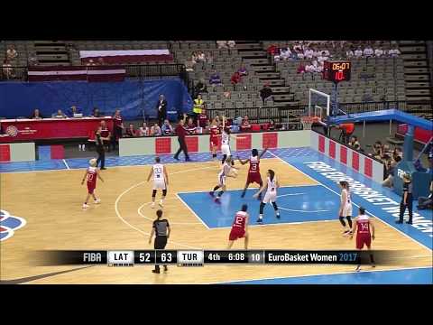 Letonya - Türkiye - FIBA EuroBasket Women 2017 (Maç özeti)