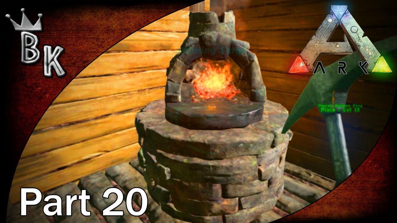 Ark: Survival Evolved Gameplay - Part 20: "Forging metal" - YouTube