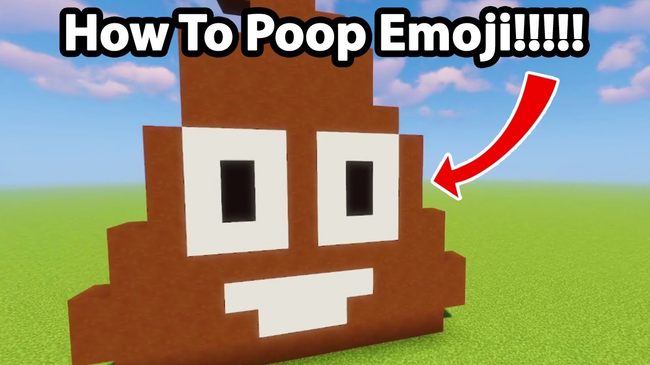 How To Build A Poop Emoji In Minecraft (EASY!) - YouTube