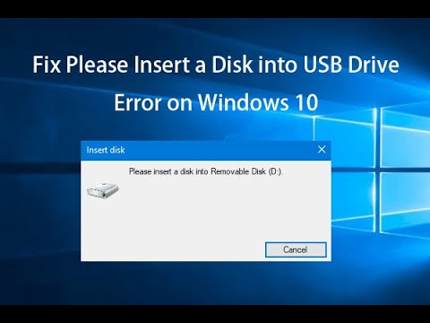 How to Fix Please insert a Disk into Drive Windows 10 | Solved ...
