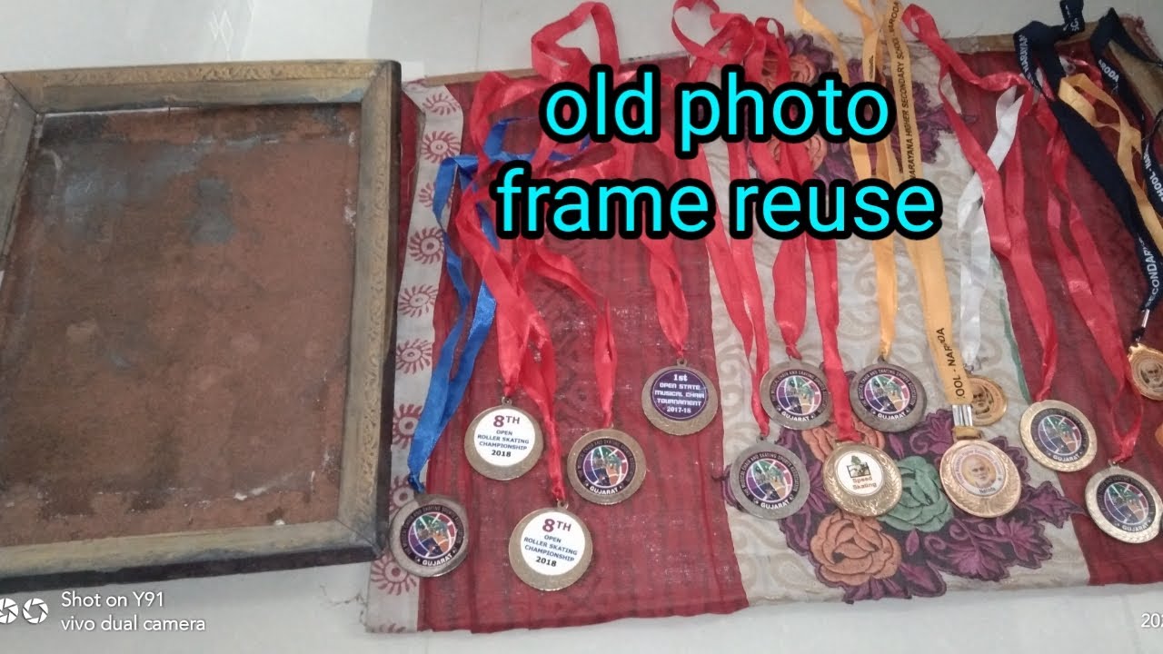 DIY || Medal frame easy 0 budget ....Medal hanging display... - YouTube
