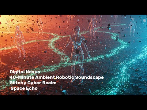 Digital Nexus | 40-Minute Ambient Robotic Soundscape | Glitchy Cyber Realm | Space Echo - YouTube