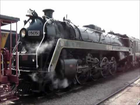 Canadian National 6060 4-8-2 Steam Locomotive run - YouTube