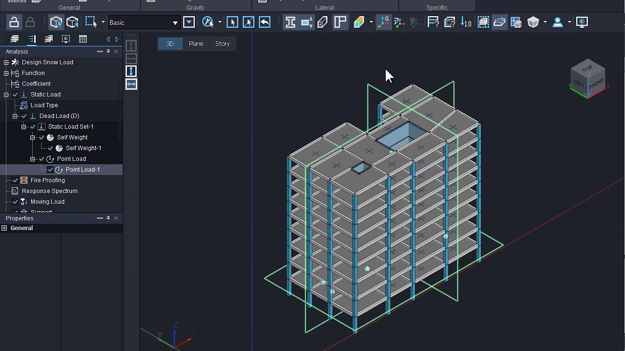 midas nGen : Self Weight - YouTube