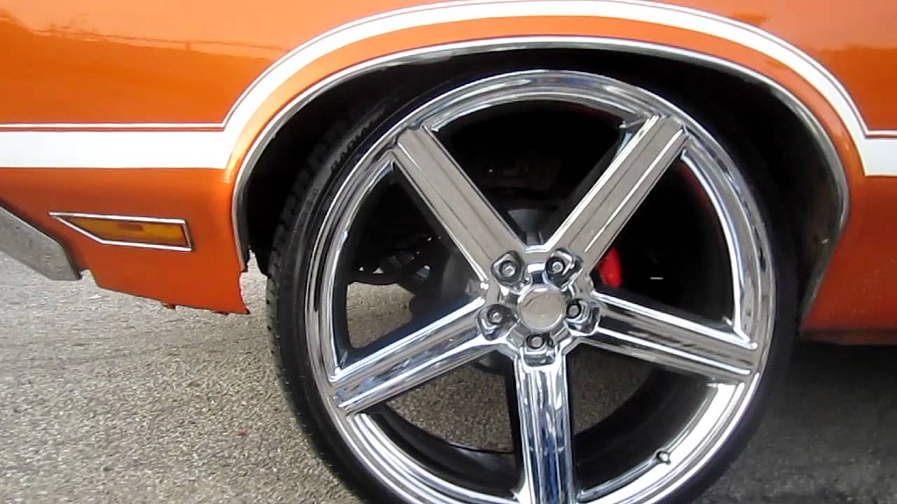1972 CUTLASS CONVERABLE ON 24" IROCS - YouTube