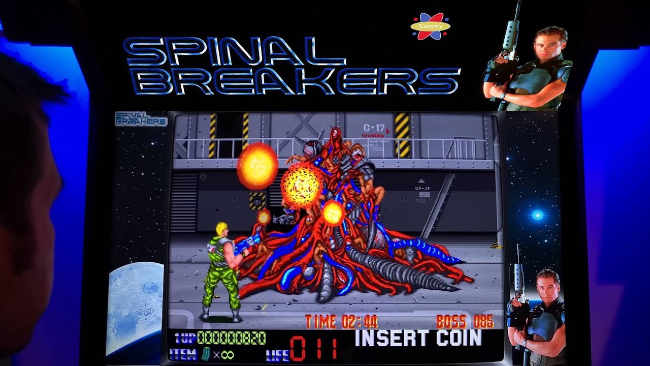 Spinal Breakers Arcade Cabinet MAME Playthrough w/ Hypermarquee - YouTube