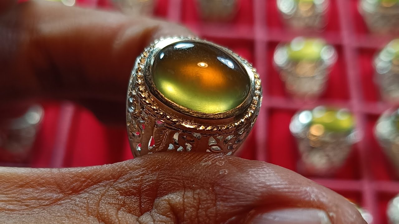 CINCIN GIOK || BATU AKIK || BATU IDOCRASE ACEH || STONE RING || GEMS ...