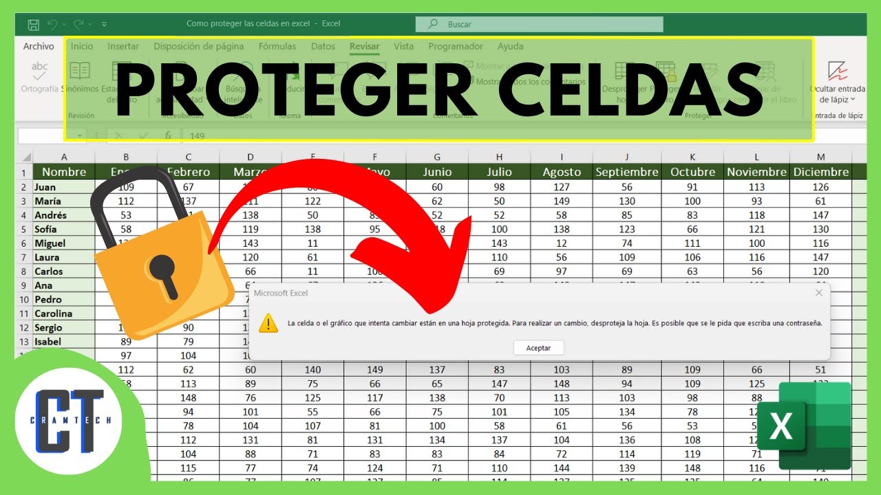 Como Proteger Celdas en Excel - YouTube