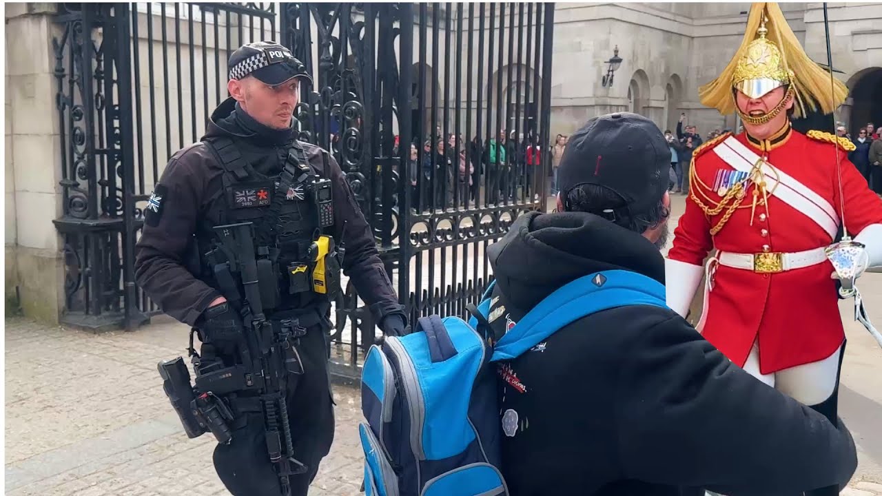When The Police Have To INTERVENE To PROTECT Kings Guard & Tourists ...