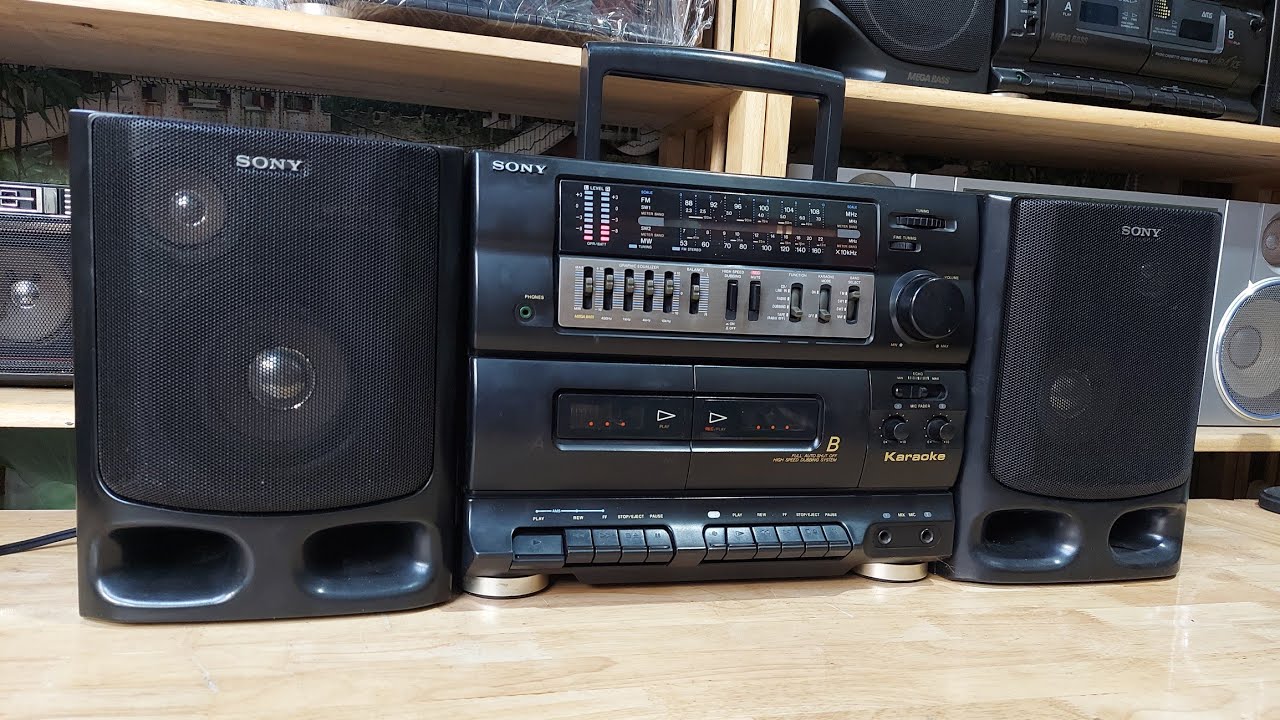 Đài cassette sony cfs -kw250s cao to vạm vỡ ( LH 0938.303.454 ) - YouTube