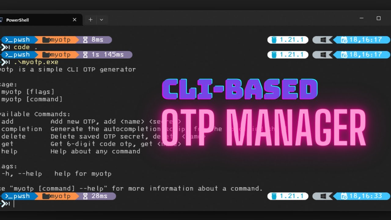 [ASMR] [4K] Go CLI-Based OTP Manager - Rain and Thunder Ambience - YouTube