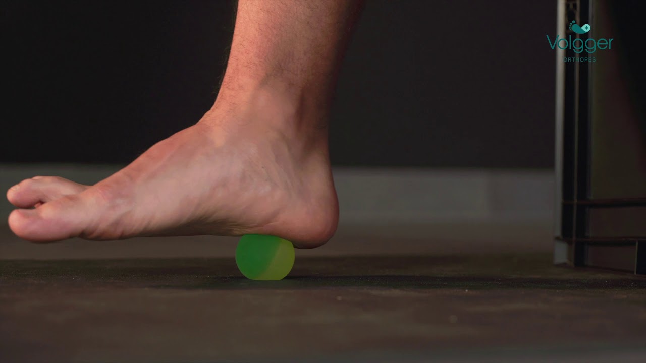 Esercizio per sperone calcaneare e fascite plantare – “con la pallina ...