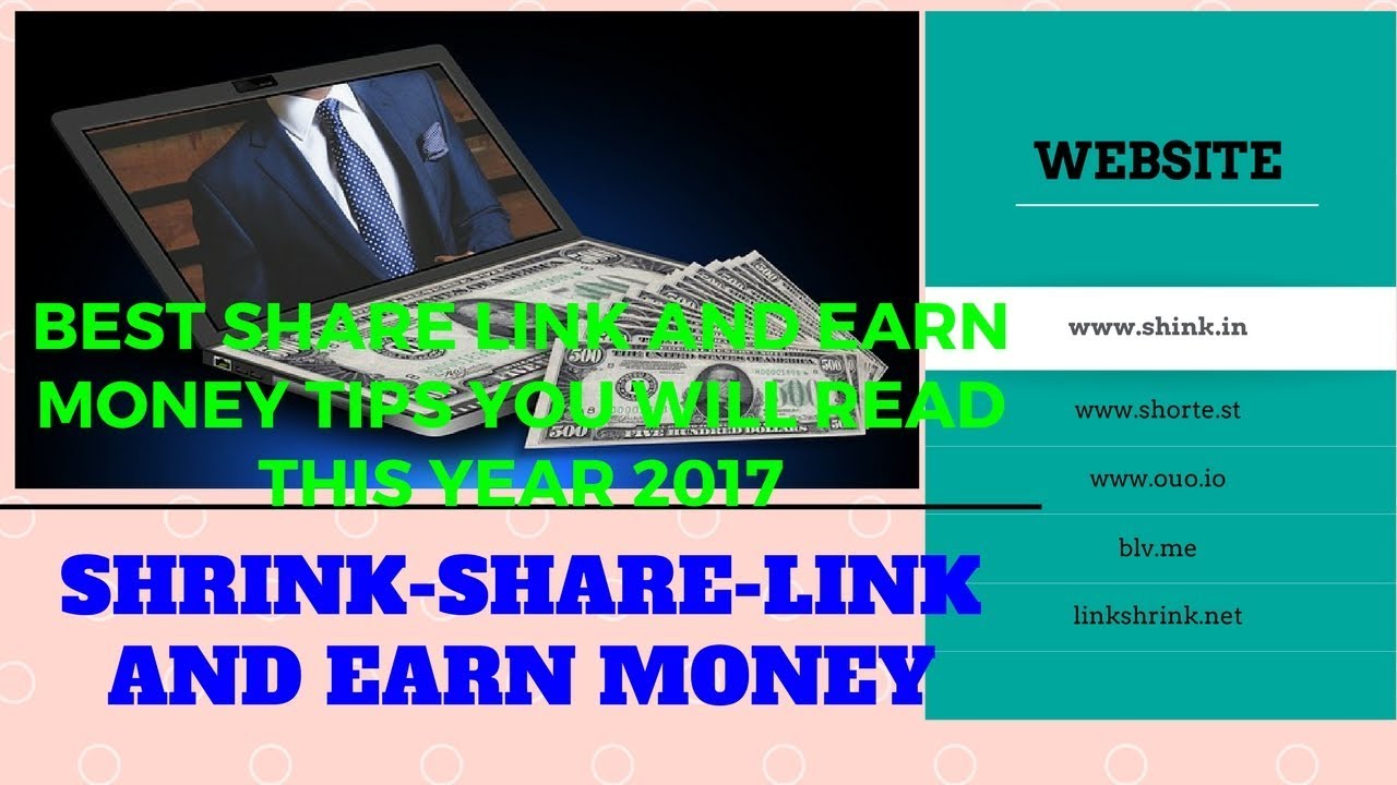 Best Share Link And Earn Money Tips You Will Read This Year 2017 - YouTube