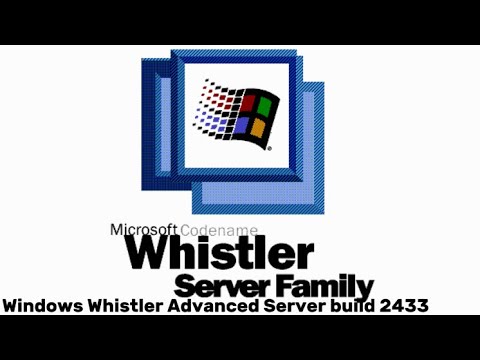 Windows Whistler Advanced Server beta 2 build 2433 - YouTube