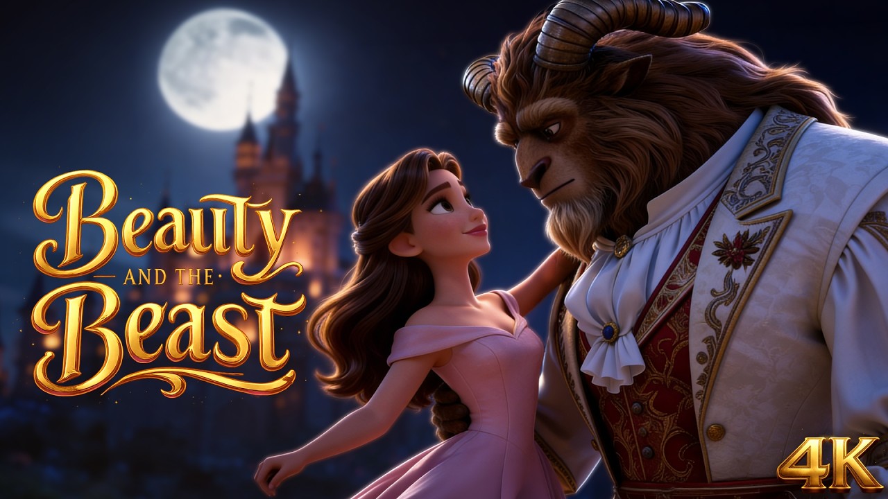 Beauty and the Beast: Full Story | 3D 4K | English Fairy Tales and ...