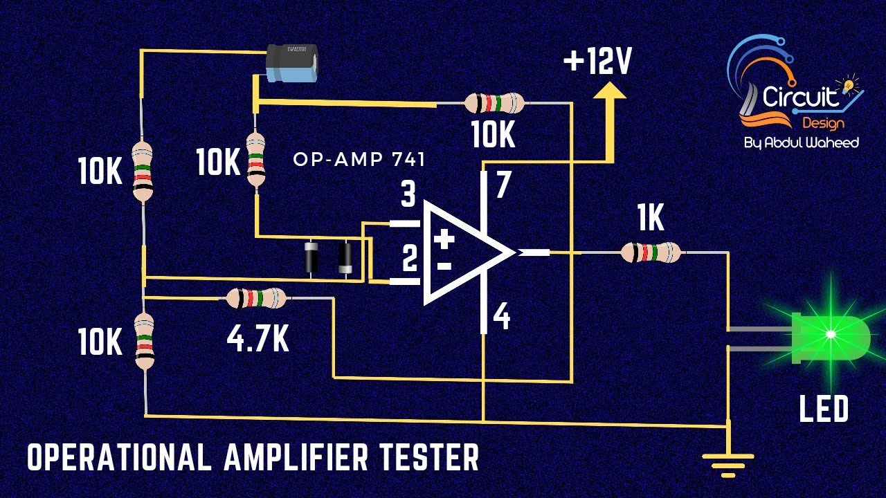 How to test an Operational Amplifier IC 741-Complete Guide - YouTube