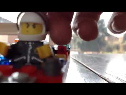 Lego boat on the table o,