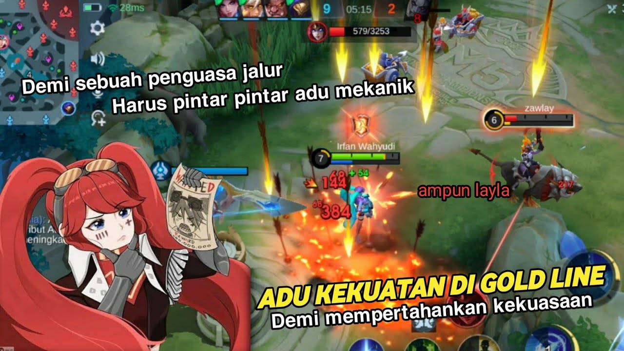 DEMI MEMPERTAHANKAN JALUR GOLD LINE - Mobile Legends - YouTube