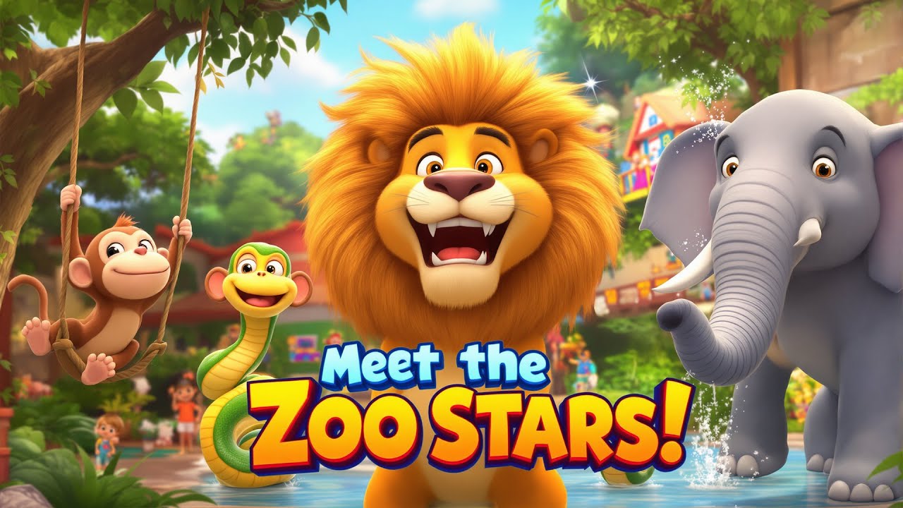 The Animals in the Zoo | Learning About Zoo Animals | Little Angel Kids ...