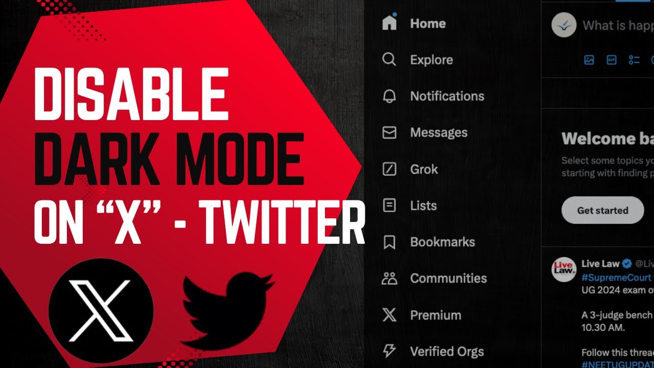 Turn off X (Twitter) Dark Mode @pcguide4u - YouTube