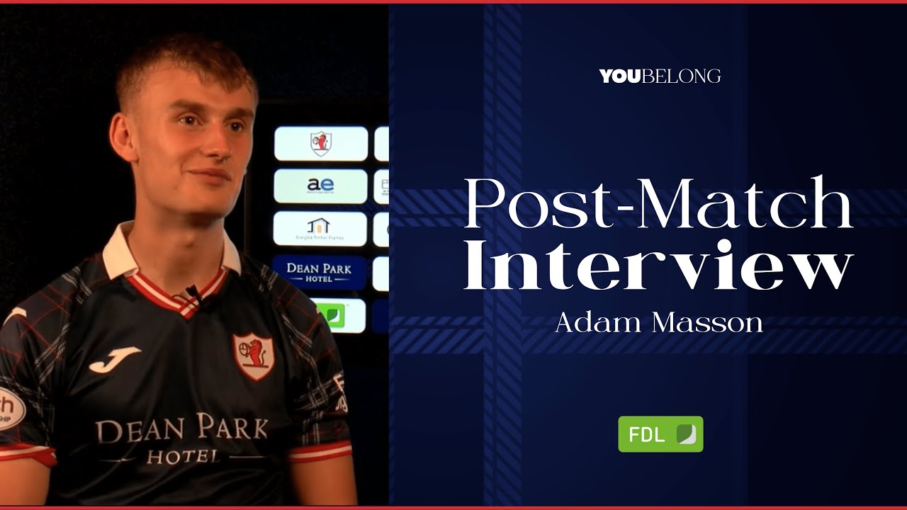 Cliftonville Post-Match with Adam Masson - YouTube