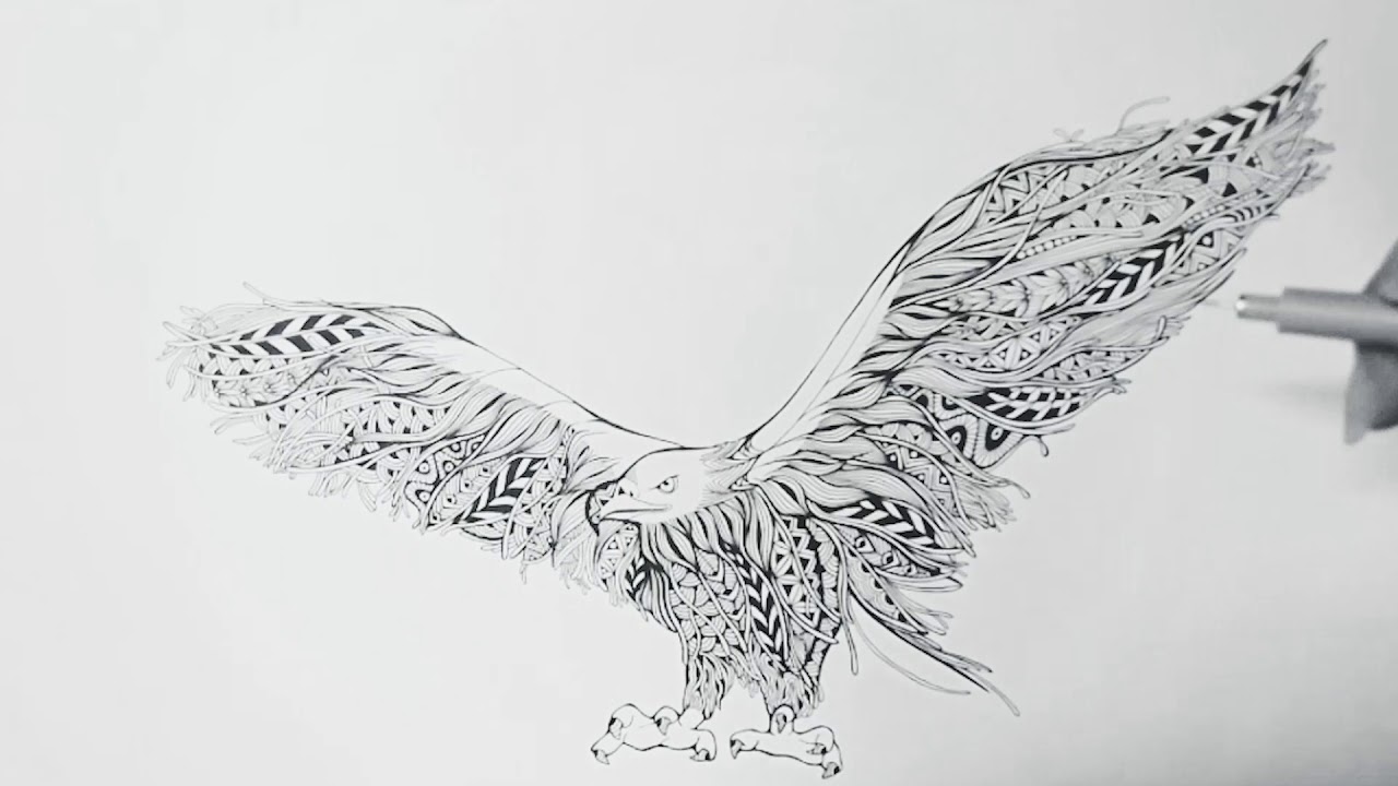 Eagle Zentangle Patterns