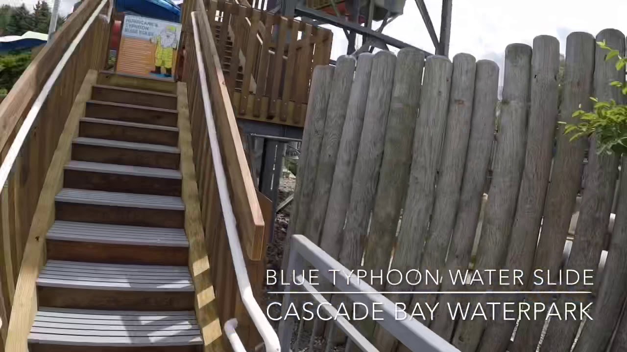 Cascade Bay Waterpark - Blue Typhoon Water slide [NEW 2019] Wet ...