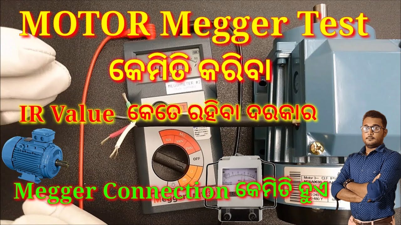 MOTOR Megger Test |IR Value|Insulation Resistance Test||OPTCL Skill ...