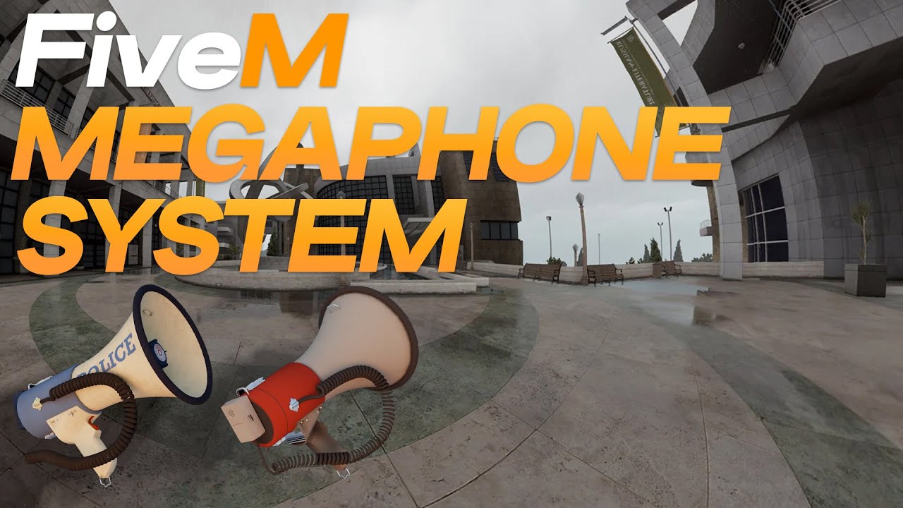 [ESX, QB, ANY F.W] MEGAPHONE REALISTIC SYSTEM + 2 PROPS FOR POLICE AND ...