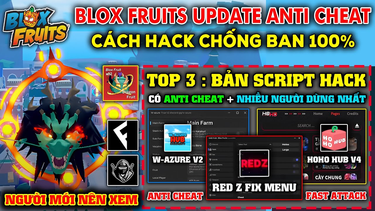 Cách Hack Blox Fruits VNG không bị BAN bằng RedZ Hub Fix Menu và 2 ...