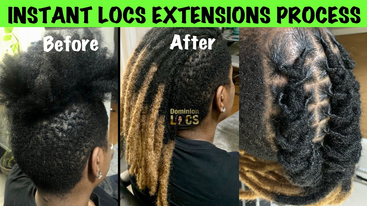 Permanent! | Instant Locs Extensions! | Full process! - YouTube