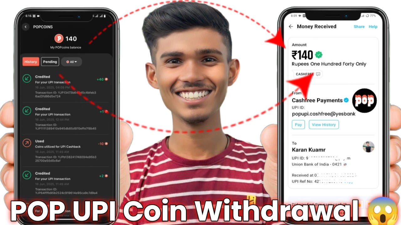 🤑नया तरीका आ गया pop coins withdrawal successful | pop coin kaise use ...