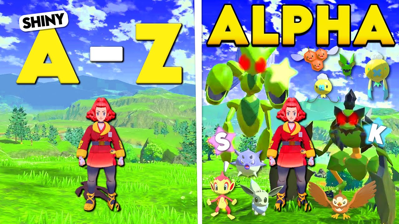 50+ Shinies! The Shiny Alpha Pokemon Alphabet Challenge - YouTube