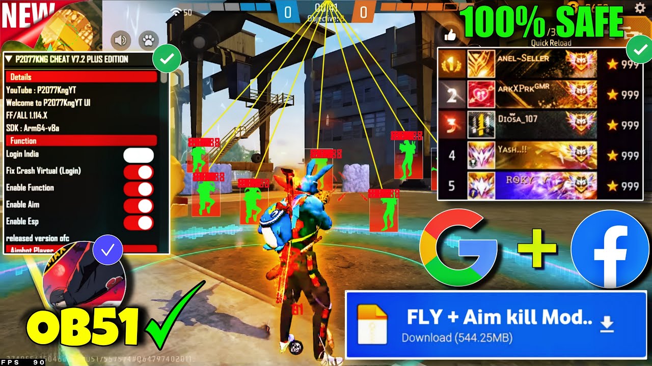 Free Fire Hack Free Fire Headshot Hack 👽 Freefire Mod Menu Apk Auto ...