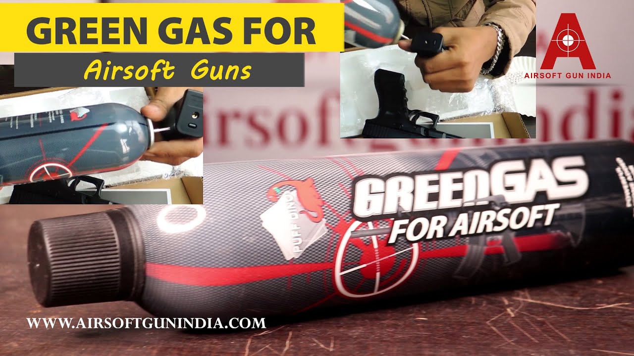 Green Gas Can By Airsoft Gun India For Airsoft Guns - YouTube