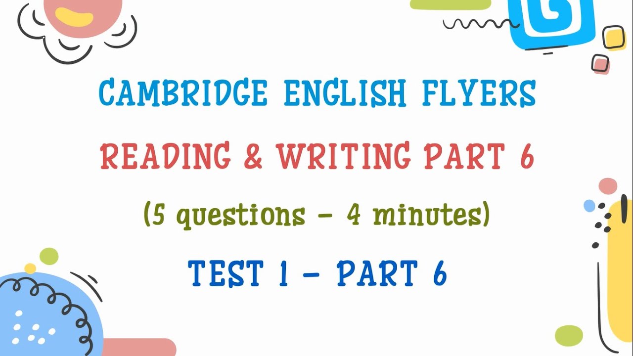 FLYERS READING PART 6 | TEST 1 - YouTube