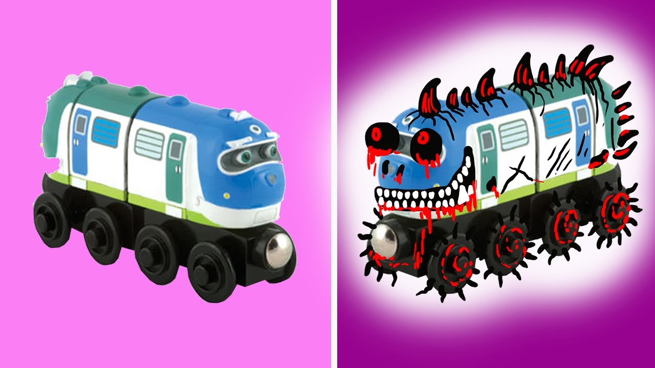 Hoot and Toot Chuggington As HORROR VERSION 😲 - YouTube