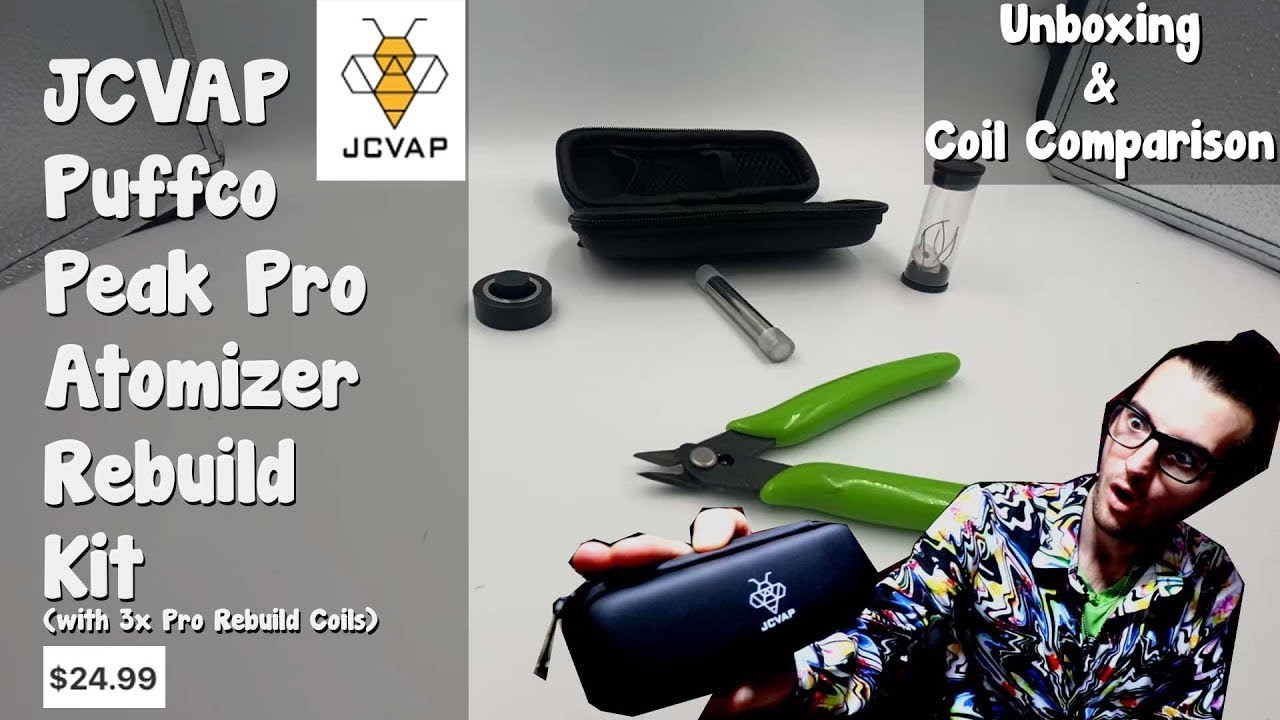 JCVAP Puffco Peak Pro Rebuild Kit Unboxing & Comparing JCVAP Coil VS ...
