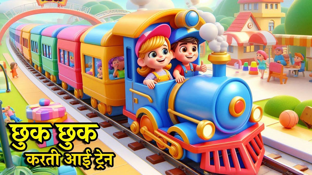 Chuk Chuk train cartoon video | छुक छुक करती ट्रेन | Rail Gadi Nursery ...
