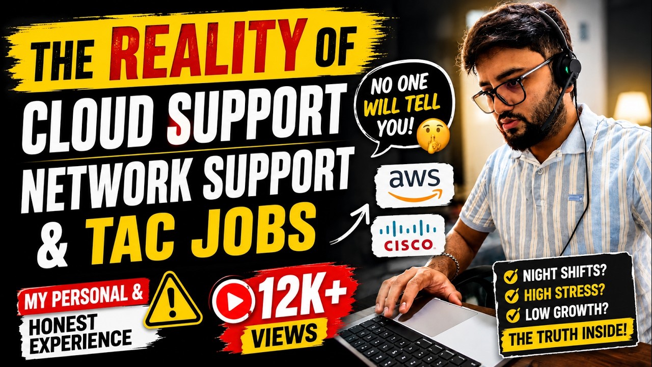 Reality Of Cloud Support and Network Support Jobs | My Personal and ...