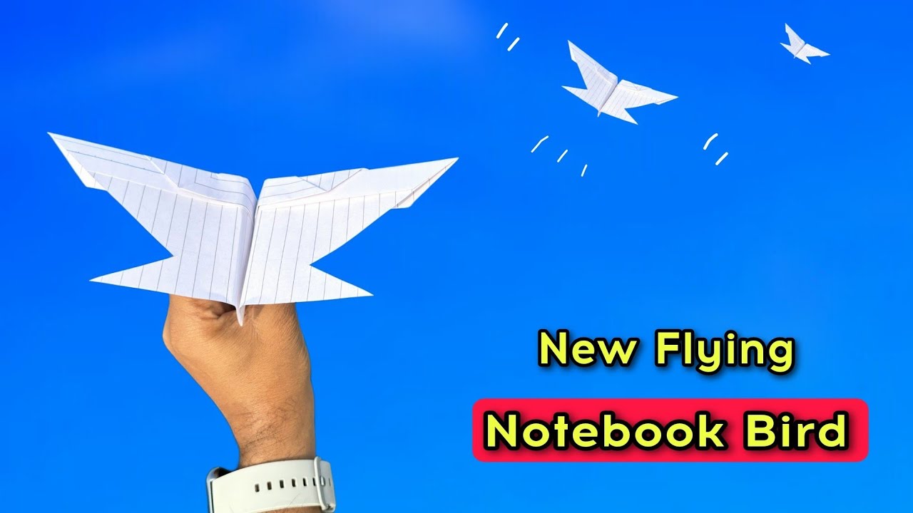 How To Make Flying Bird Flying Bird With Paper Best Flying Paper