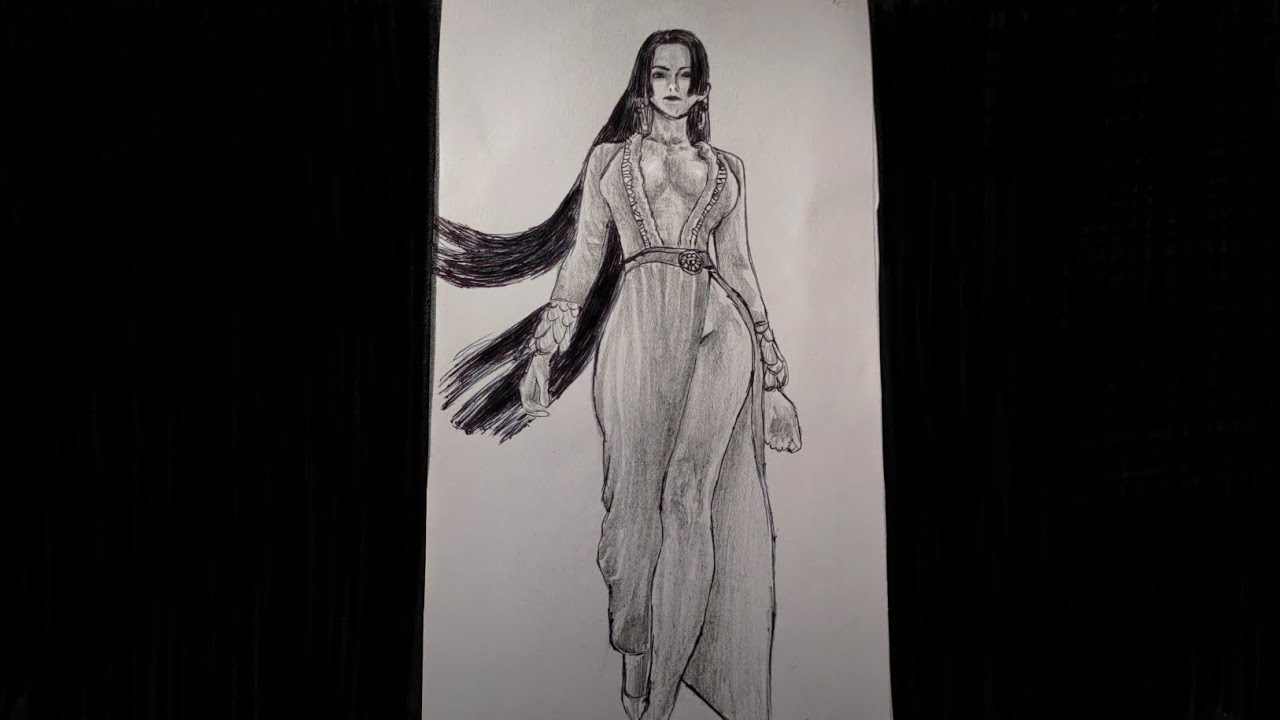 How To Draw Boa Hancock|| One Piece|| step by step tutorial - YouTube