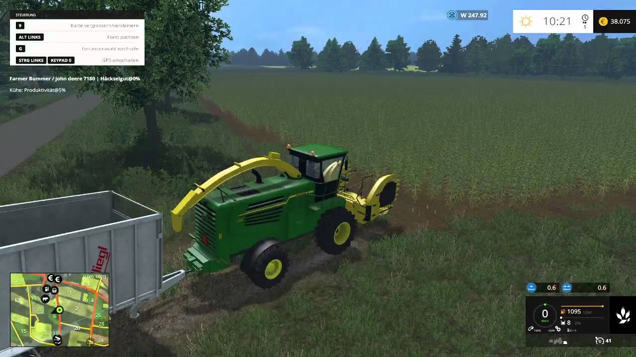 LS 15 John Deere 7180 Maishäcksler #38 Deutsch - YouTube