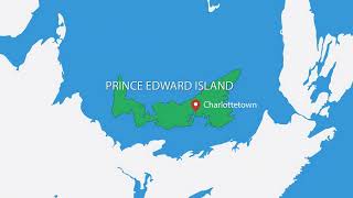 Prince Edward Island Canada Map PowerPoint Template Free Download Update