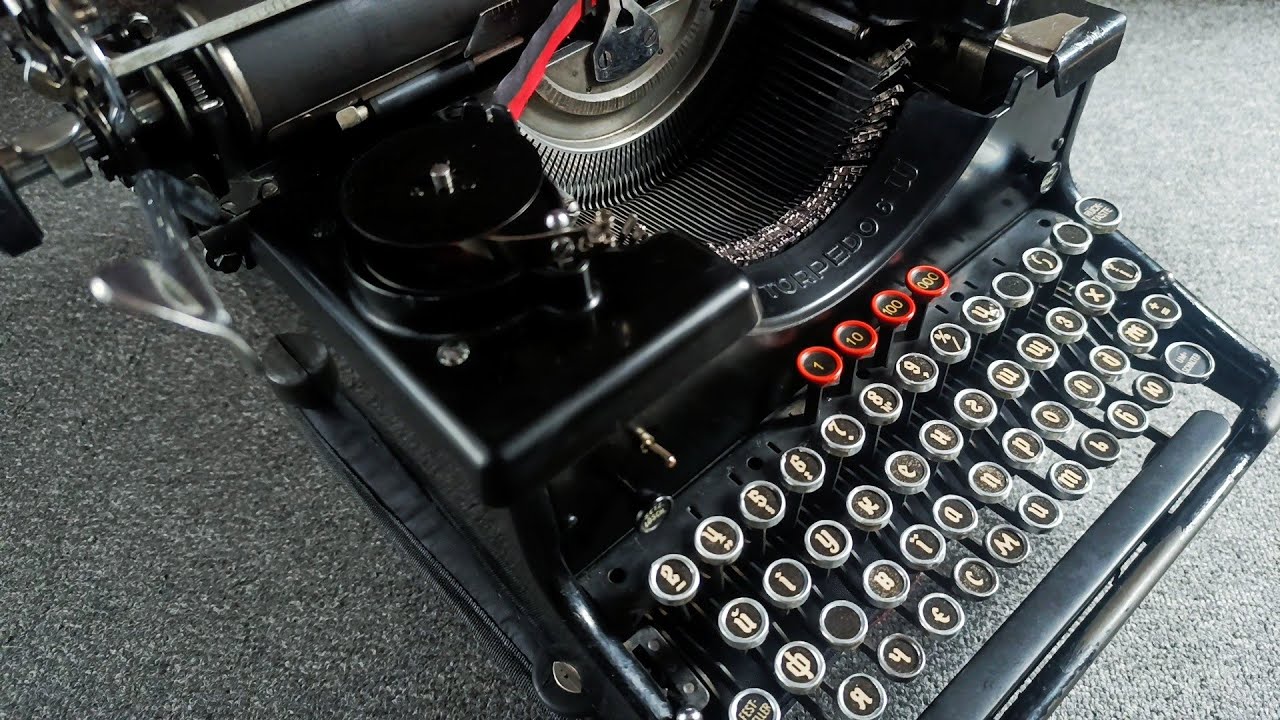 1939 Torpedo 6 typewriter , Germany - YouTube