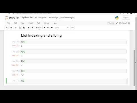 Python List indexing and slicing - YouTube