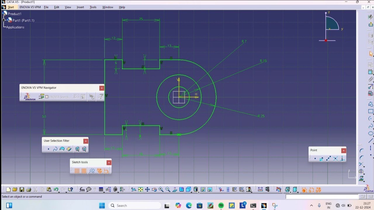 CONSTRUCT 2D DRAWING ON CATIA V5 R19 VERSION MECHANICAL ENGINEERING TOPOLOGY 🔝 DAY 1 - YouTube