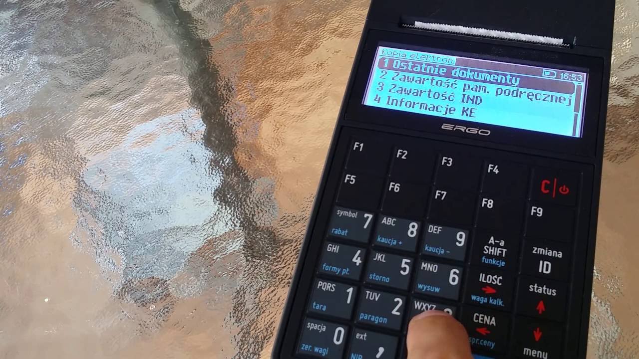 POSNET ERGO - instrukcja - jak odtworzyć paragony z pamięci fiskalnej ...